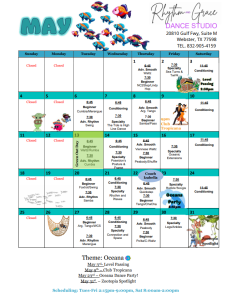 Calendar | RG Dance Studio